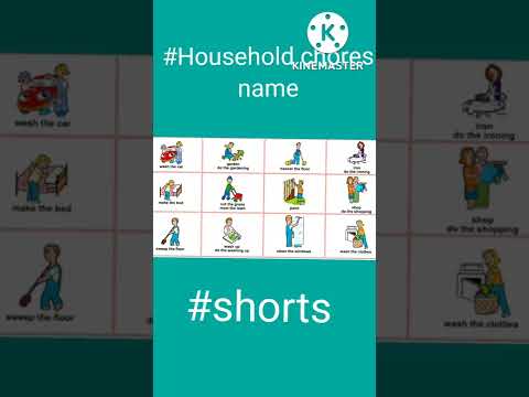 Household chores name in English|Learn English in one minute#spoken English @Daily English Learning