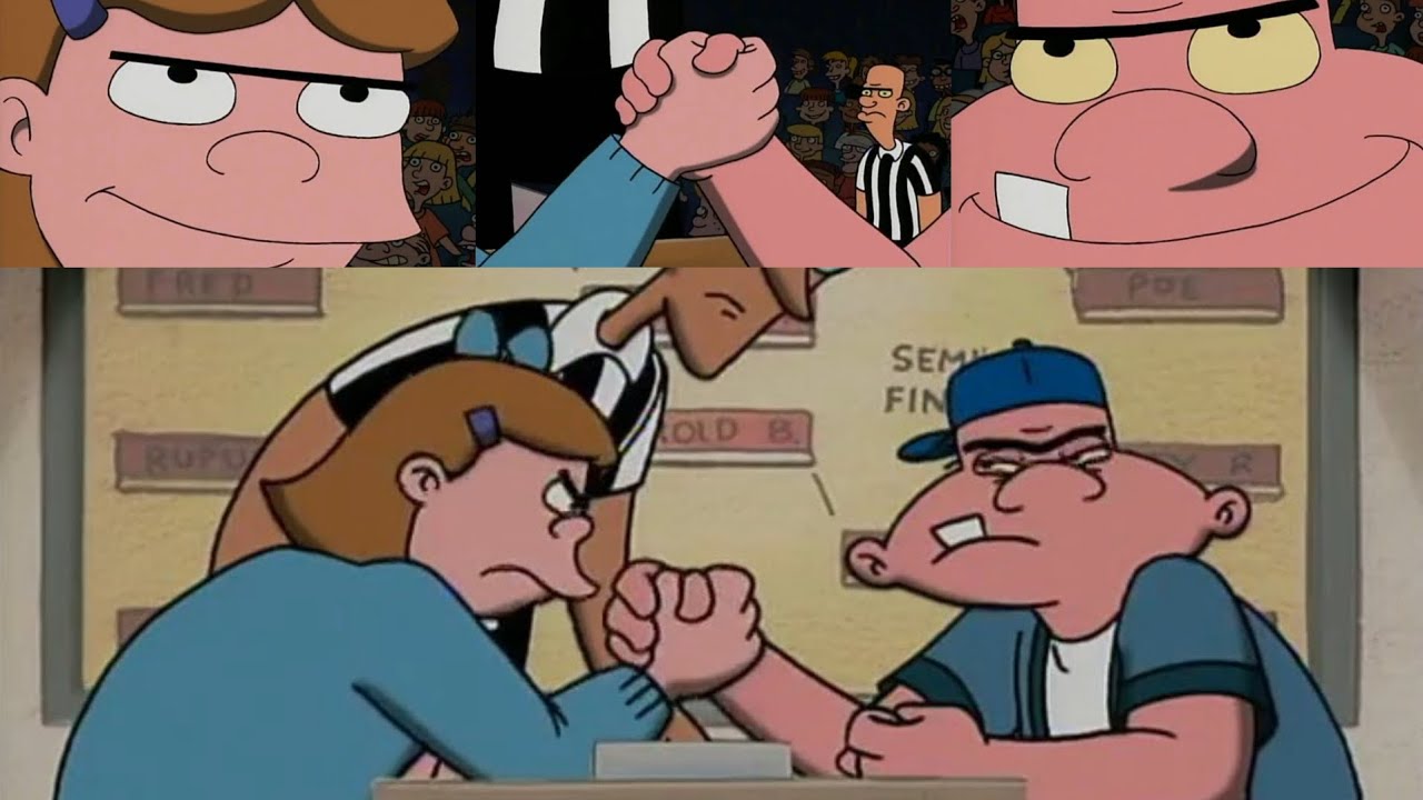 Hey Arnold - Harold Vs. Patty In The Finals Of The Arm-Wrestling Tournament 