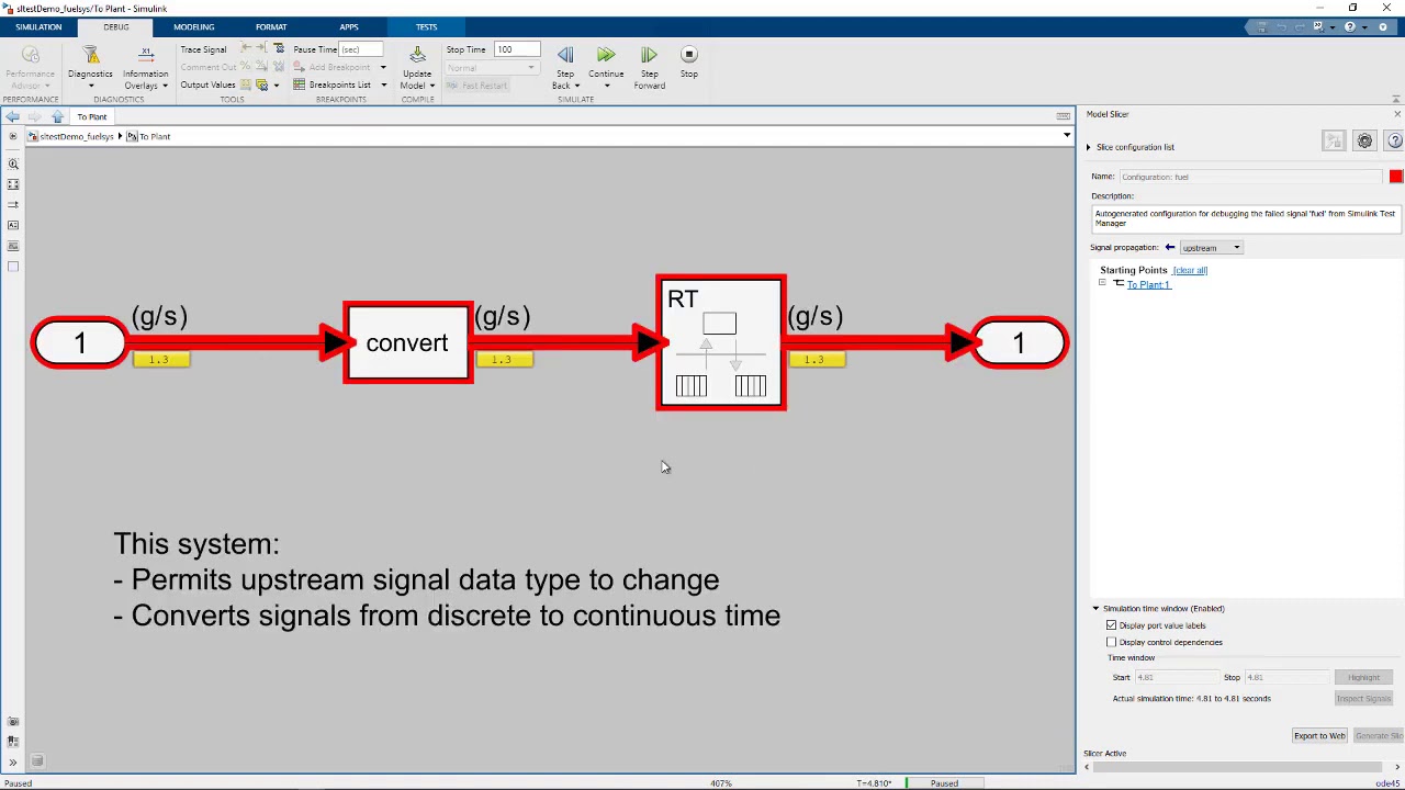 Debug Baseline Test Failures Using Model Slicer