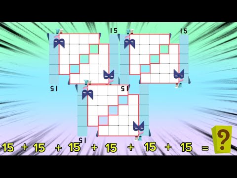 SIX SAME NUMBERBLOCKS STEP SQUAD ADDITION | SUM OF 6 IDENTICAL NUMBERS | LEARN TO COUNT hello george