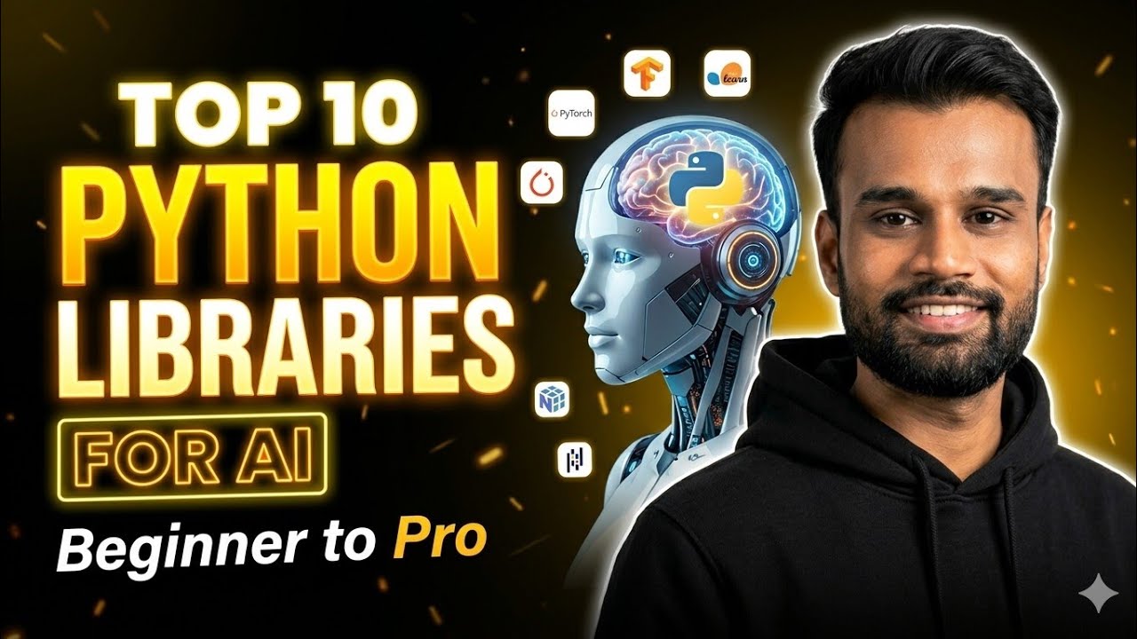 Top 10 Python Libraries for AI & Machine Learning in 2026 | Python AI (Beginner to Pro)