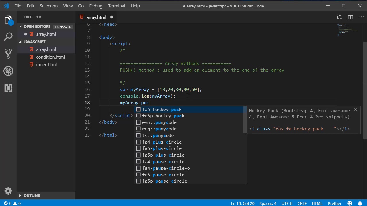 36 push method in array javascript