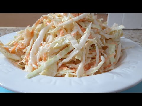 HOW TO MAKE COLESLAW/SIMPLE HOMEMADE COLESLAW RECIPE