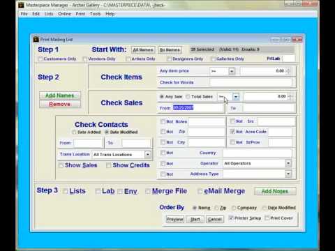 Mailing Lists in Masterpiece