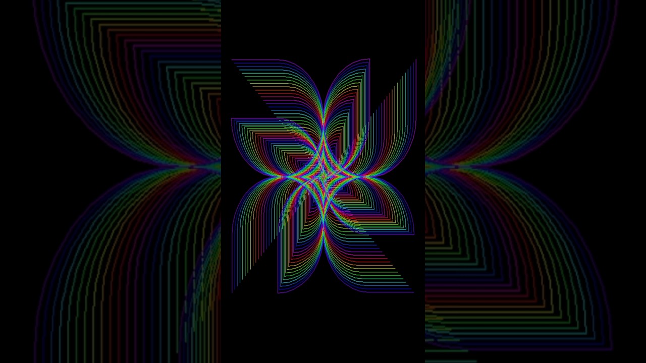 Create beautiful design using Python. #shorts #coding #python