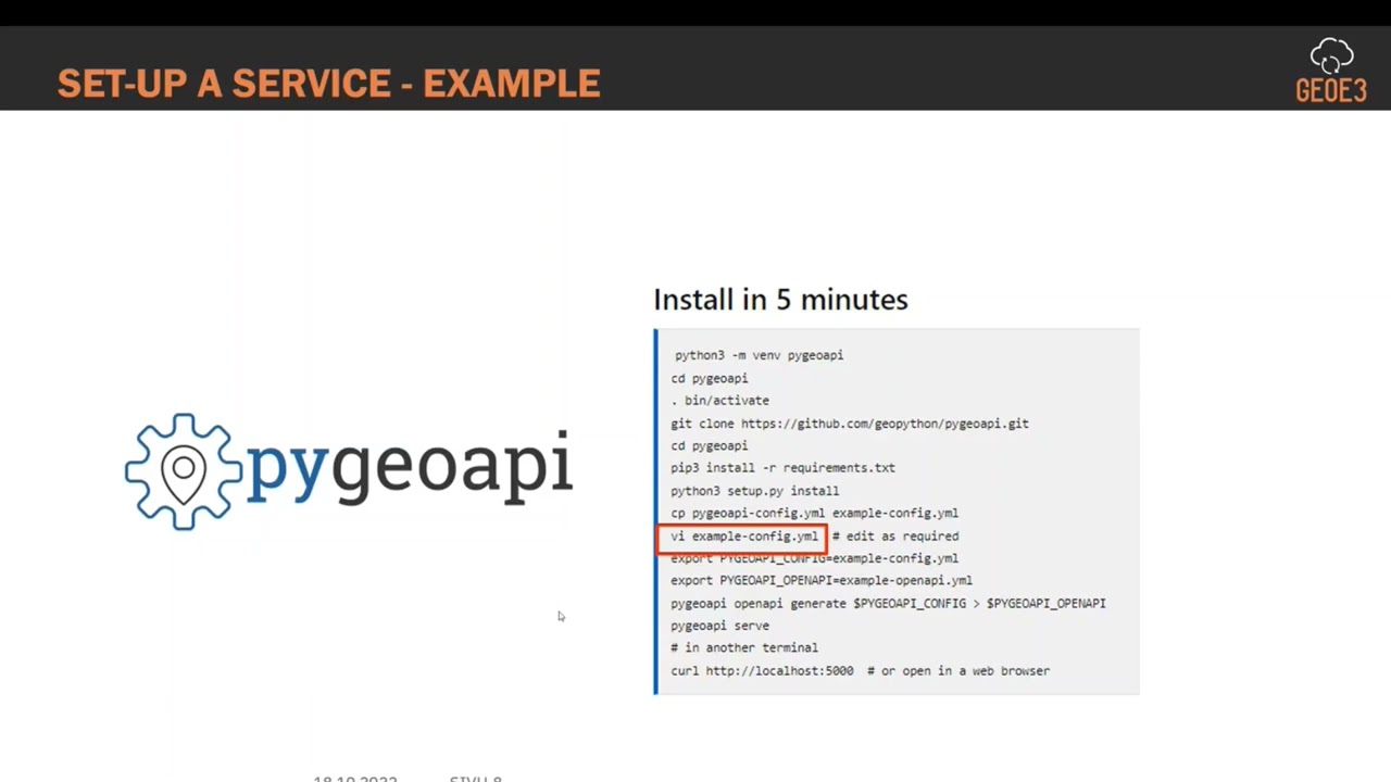How to set up OGC API and pygeoapi