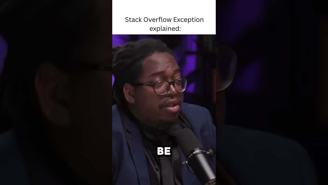 Stack Overflow Exception explained in 27s #programming #programmingmemes #coding #humor #memes