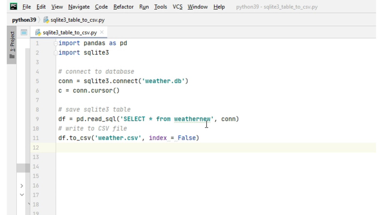 How to save CSV in sqlite3 Pandas Python3