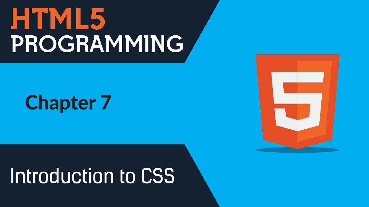 Learn Html5 Programming | Html5 for Beginners - Chapter 7 - Introduction to CSS