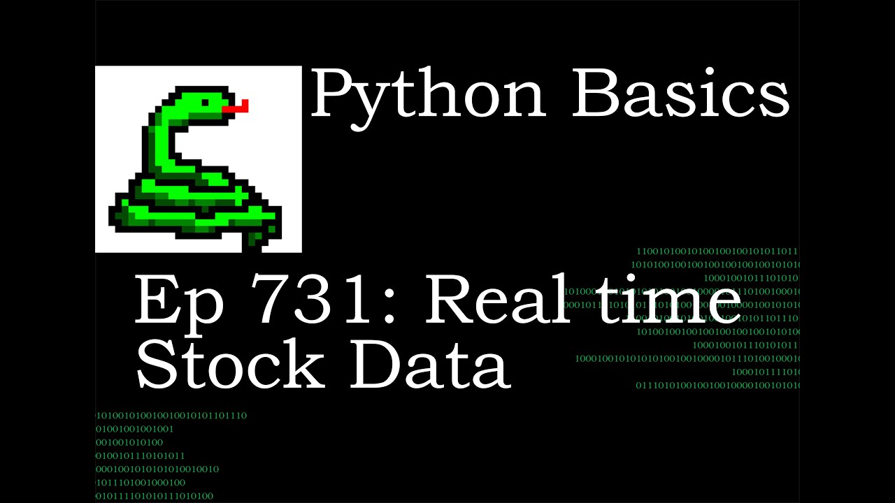 Python Basics Tutorial Real Time Stock Data with Pandas Datareader Data Module