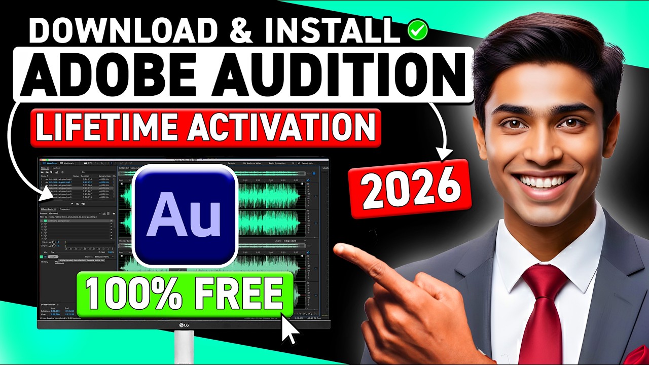 How to Download Adobe Audition for FREE on PC, LAPTOP & MAC (2025)