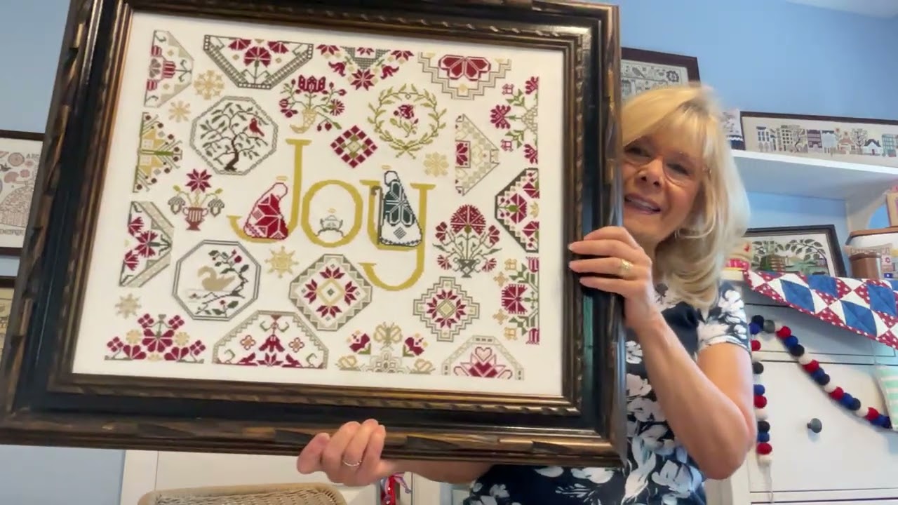 Flosstube #220 Framed Pieces, April Wrap Up and SPRINGO has Sprung!