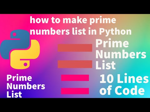 How to make a prime number list in Python