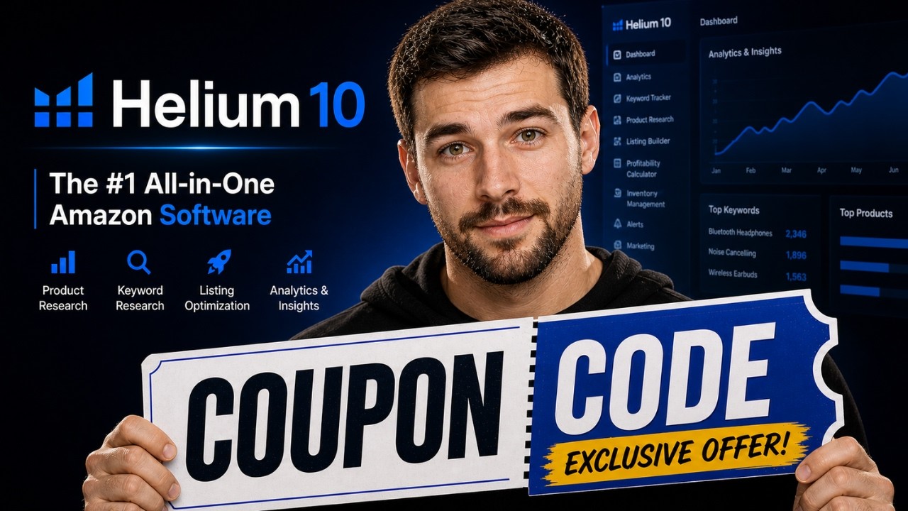 Helium 10 Coupon Code – Get the Best Discount and Promo Deals