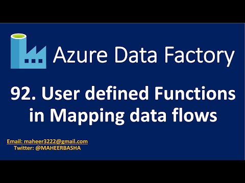 92. User defined Functions in Mapping data flows in Azure Data… - Partner