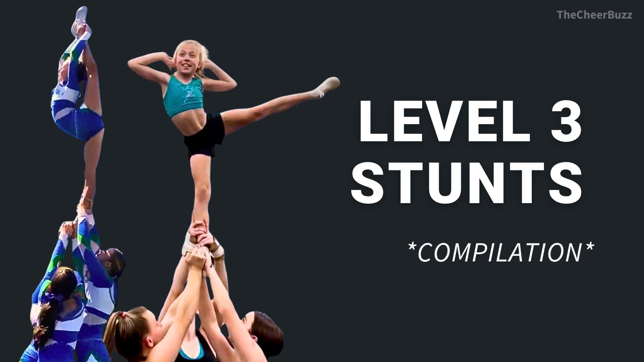 13 Minutes of Amazing Level 3 Cheerleading Stunts
