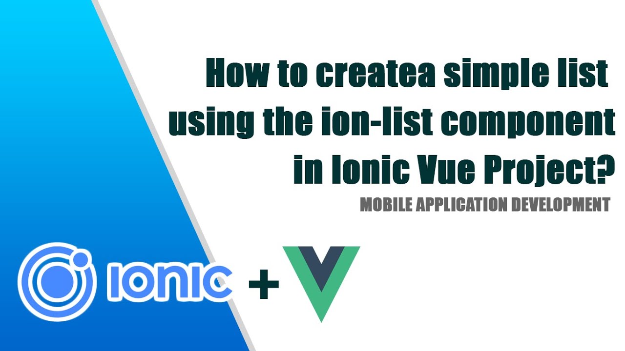 How to create a simple list using the #ion-list component in Ionic-Vue framework?