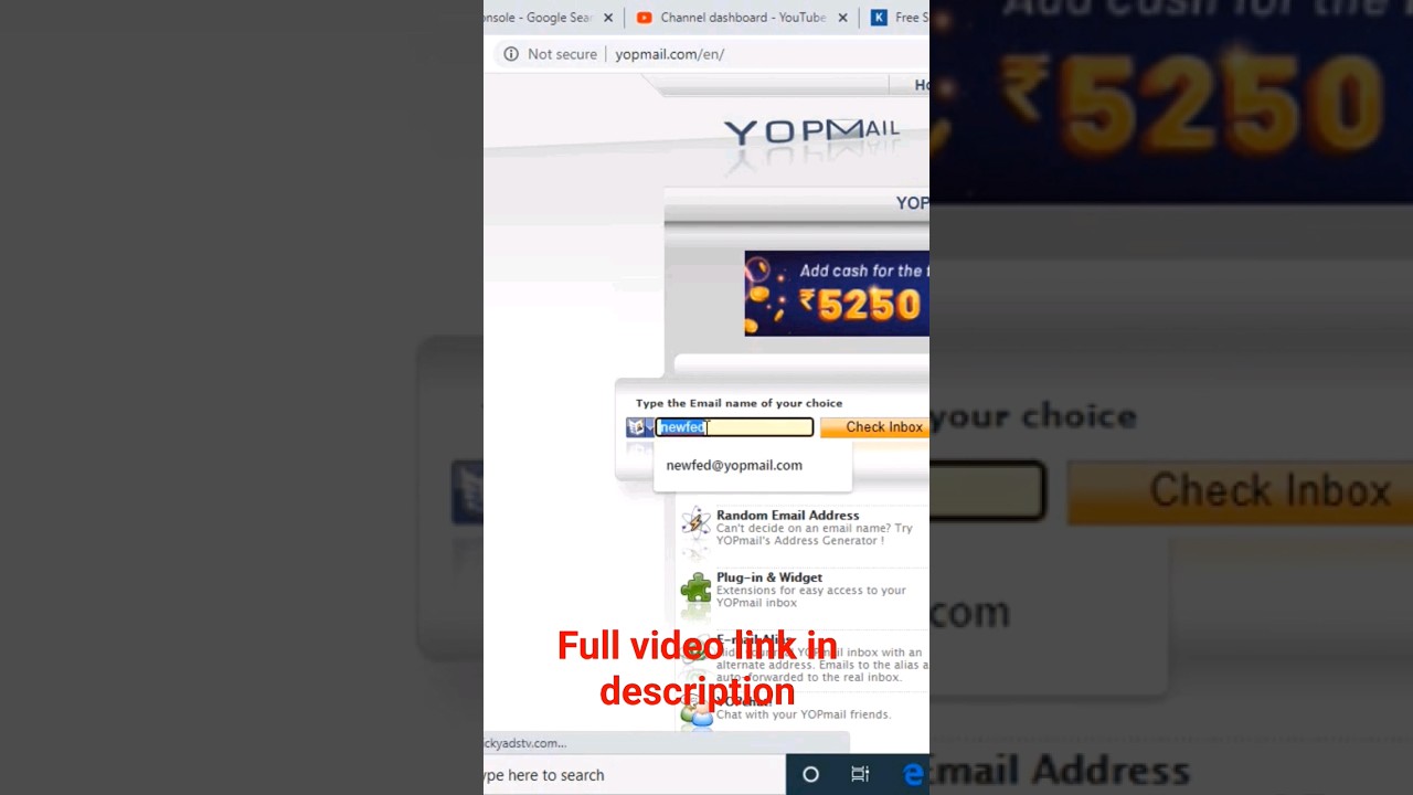 How to create a yopmail account #shorts #students #learning