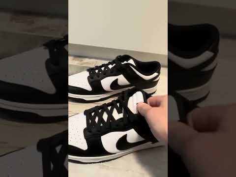 Mens Nike Dunk Low Retro Shoes - Black and White