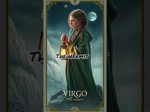 VIRGO & LEO as Tarot Cards — The Hermit and Strength Reimagined #ai #aigenerated #zodiacsigns #aiart