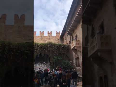 Juliet’s balcony, Verona, Italy