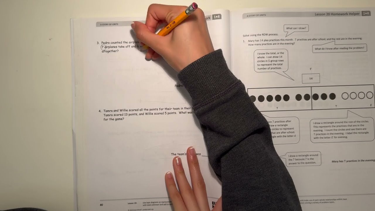Eureka Math Grade 1 Module 4 Lesson 19 Homework | #mathwithaubrey #answers
