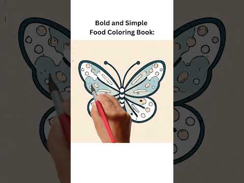 Easter Butterfly Coloring Page - Bold and Simple Coloring Book, Easter Theme