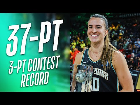 When Sabrina Ionescu’s Broke The All-Time 3-Point Challenge Record!🤯