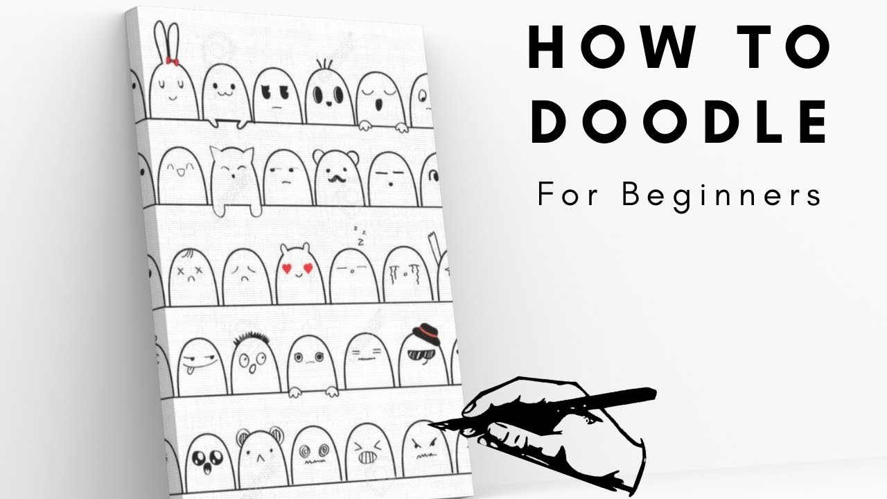 HOW TO DODDLE for Beginners || Basic shape doodles || PART 1|| Line art