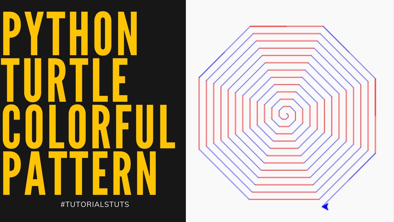 Hexagon Pattern in Python Turtle | Python turtle graphics tutorial