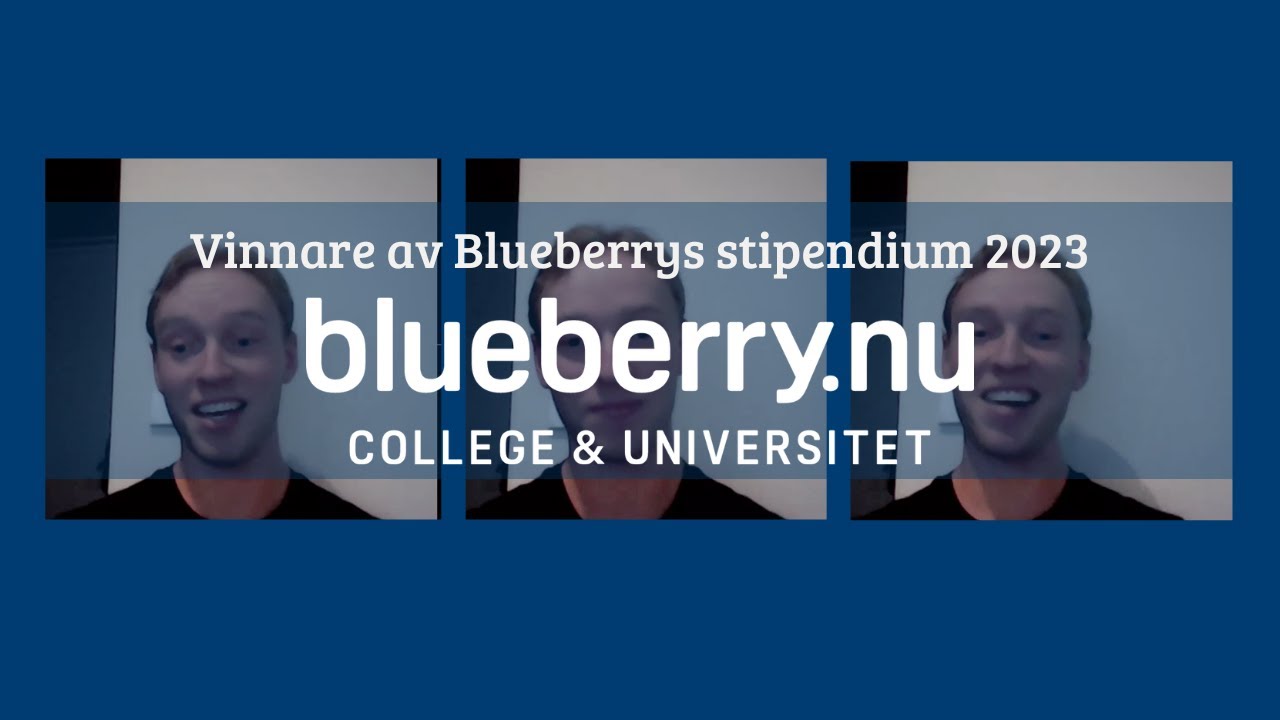 Vinnare Blueberrys stipendium 2023
