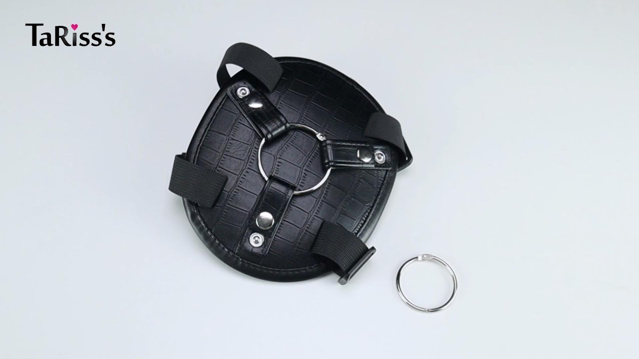 Adjustable Faux Leather Strap-On Harness with O-Ring Mount