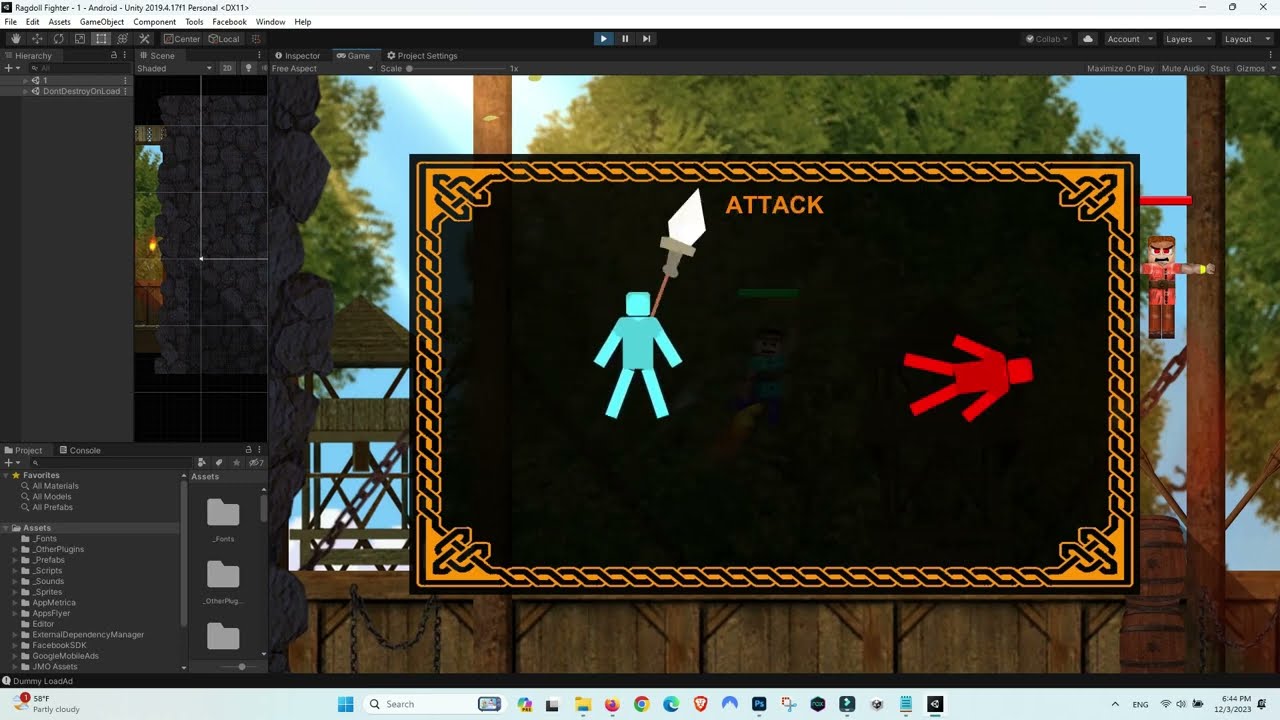 Ragdoll Fighter - Unity Source Code