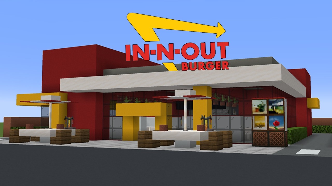 How to build an In-N-Out Burger in Minecraft - Minecraft Builders