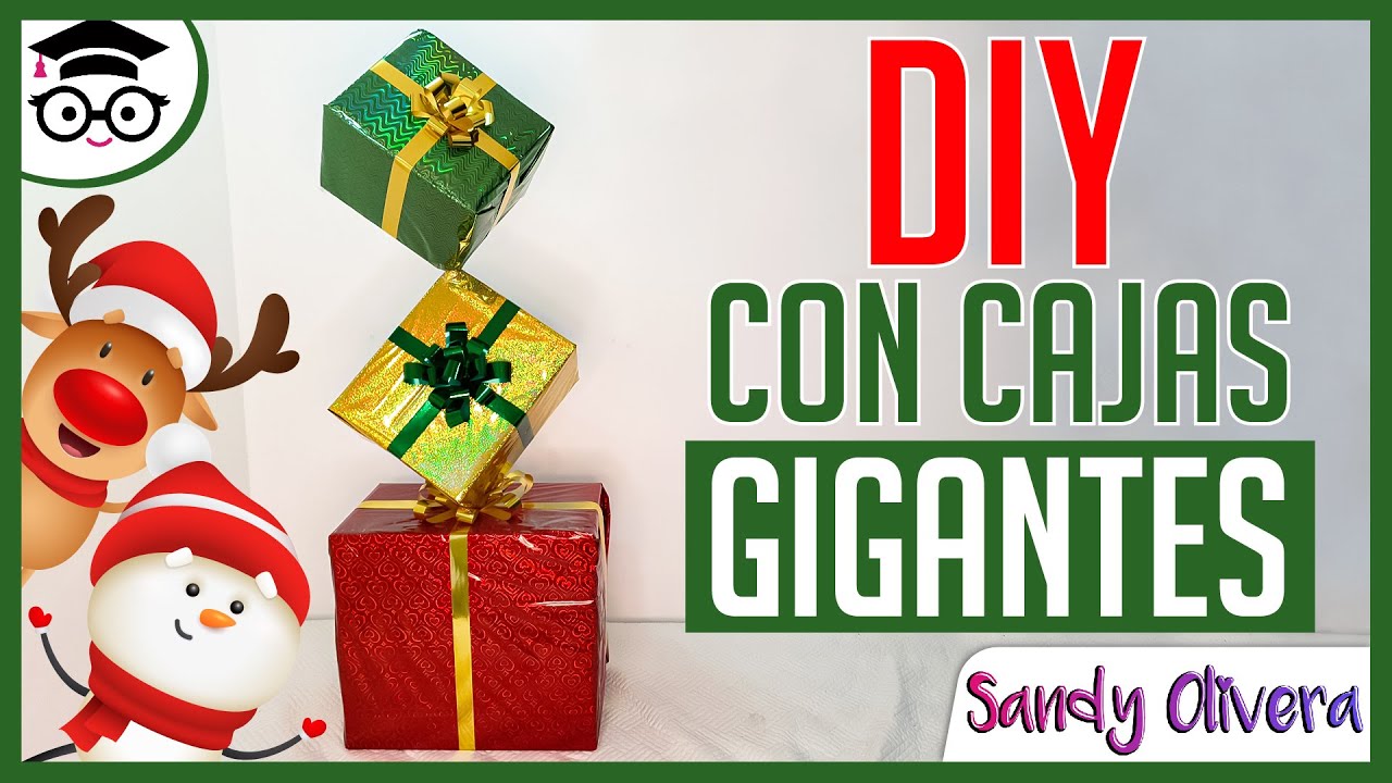 DIY Giant Gifts to Decorate for Christmas 🎄 Sandy Olivera