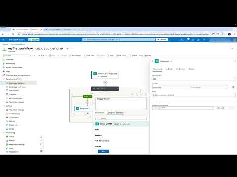Azure Logic Apps: workflow with Condition Action - 2