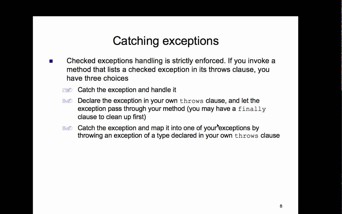 OO Design in Java - PPT Lecture 8 - Live (3/28/11)