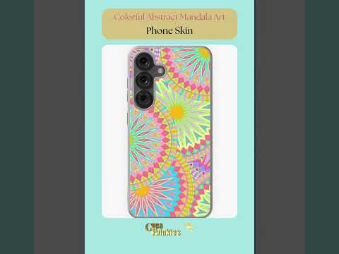 Colorful Abstract Mandala Art on Print on Demand products | Crea Twinkles