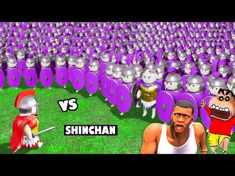 CHOP BIGGEST ARMY BATTLE against SHINCHAN and AMAAN-T in SHIELDWALL