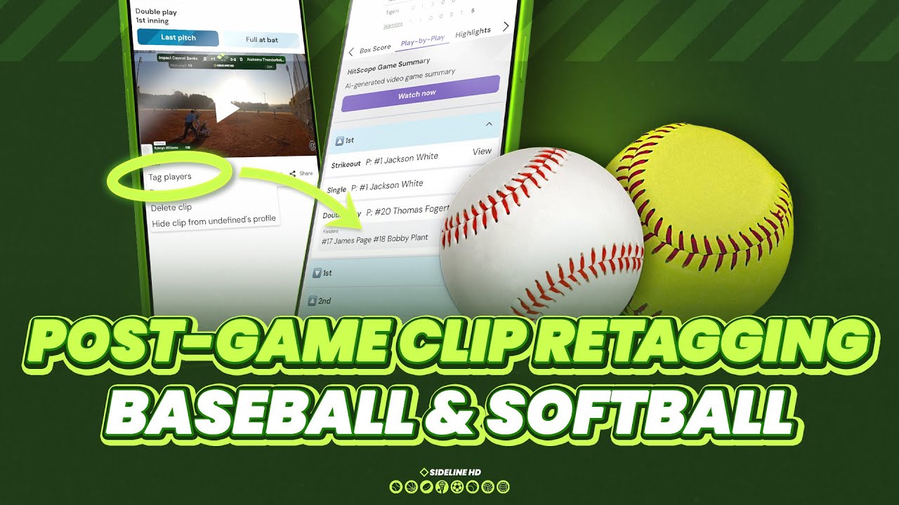 sidelineHD Pro Tips: Baseball/Softball Postgame Clip Retagging