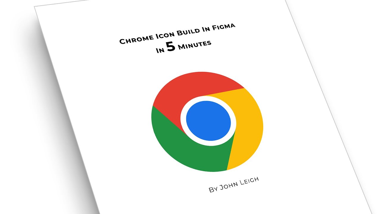 Re-Creating the google Chrome Icon using Figma