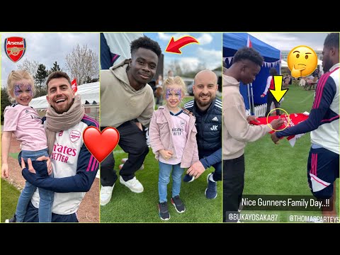 😱Arsenal’s Saka,Thomas Partey,Jorginho,Arteta,Spotted At ‘The Gunners Family Day’ | London,Colney.