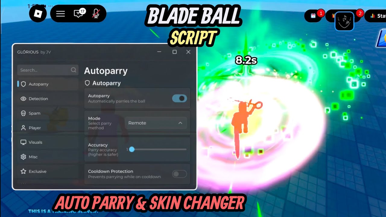 Blade Ball Script *NO KEY* ─ Auto Parry, Auto Spam, Manual Spam, Skin Changer & More!