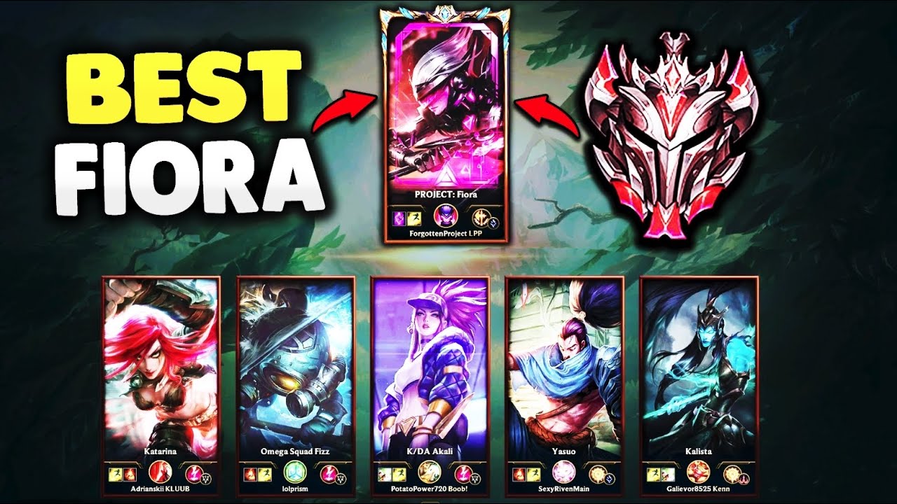 'ForgottenProject' Grandmasters Fiora vs. Five Bronze Players (1v5) 4 PENTA'S!! (League of Legends