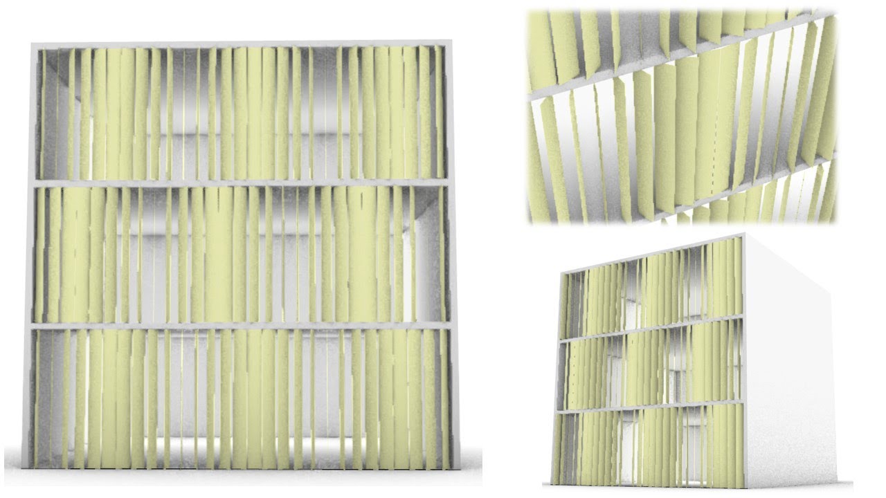 Kinetic facade | Rotating fins
