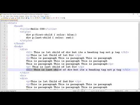 Learn first of type and last of type in CSS Hindi - Mind Luster
