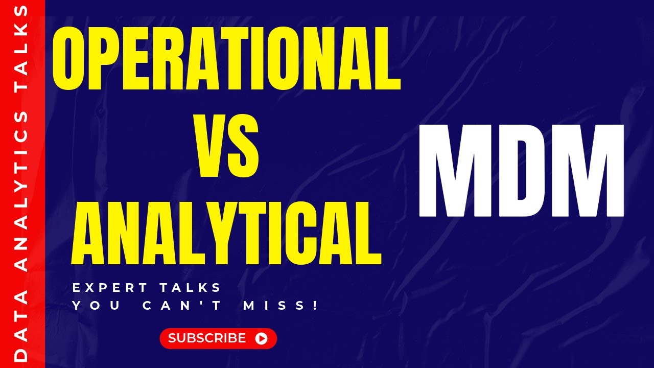 Operational vs Analytical Master Data | Key Differences & Use Cases Explained