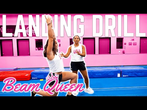 lunge drills for Beam landings – Gymnastics Coaching.com