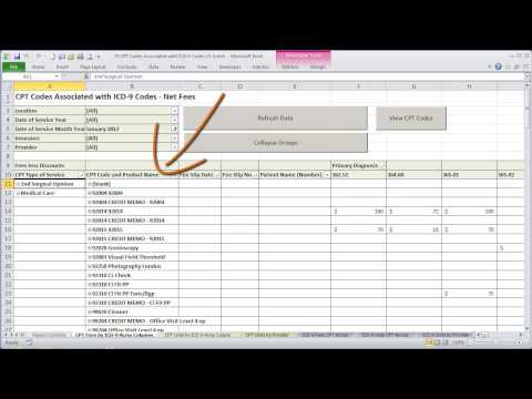 eyeReport #70 - CPT Codes Associated with ICD-9 - Overview and Tutorial