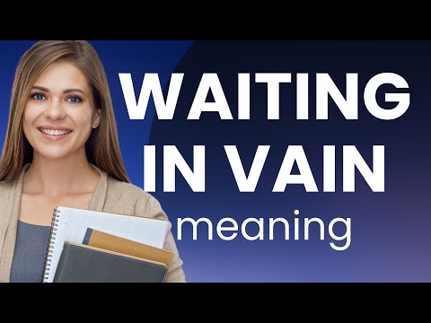 Understanding "Waiting in Vain": An English Language Learning Guide